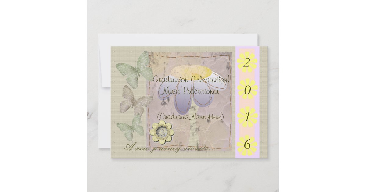 Nurse Practitioner Graduation Invitations 2016 | Zazzle