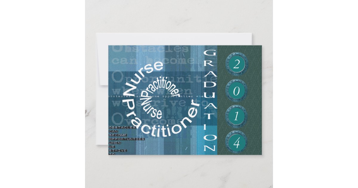 Nurse Practitioner Graduation Invitations II | Zazzle