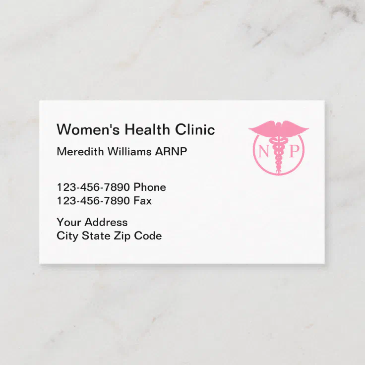 Nurse Practitioner Medical Theme Business Card | Zazzle