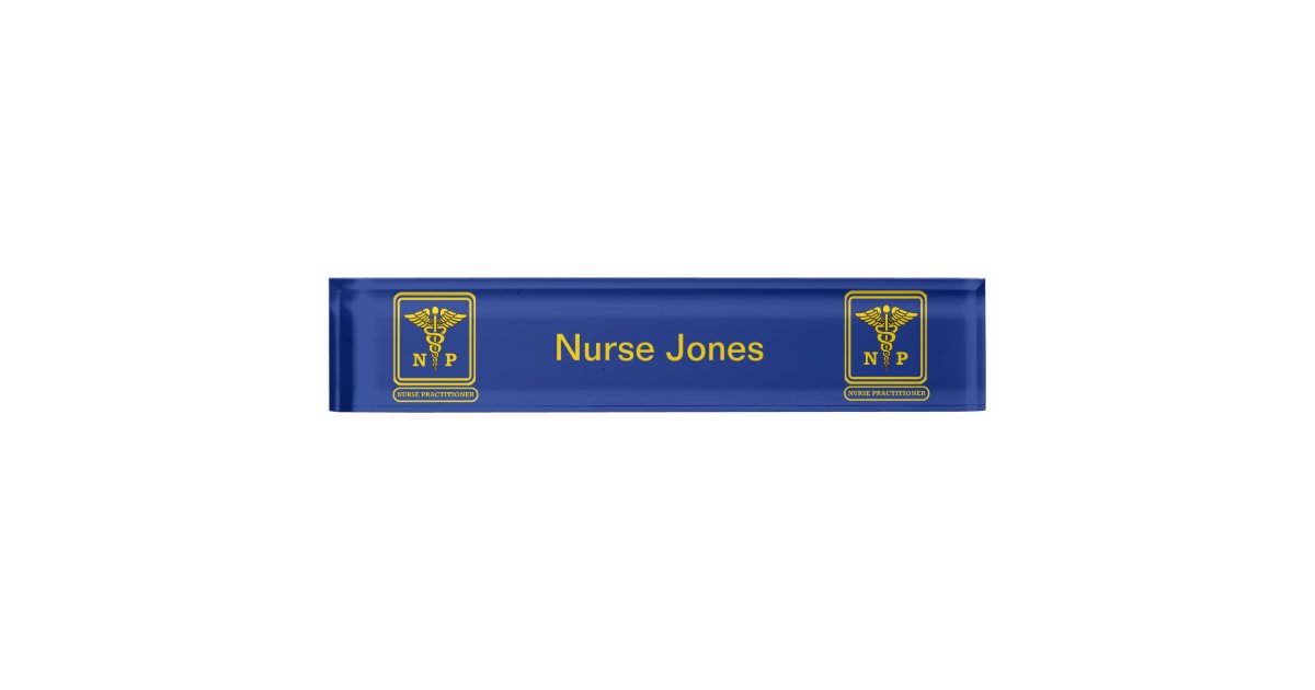 Nurse Practitioner Name Plate | Zazzle