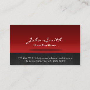 Nurse Practitioner Business Cards - Business Card Printing | Zazzle