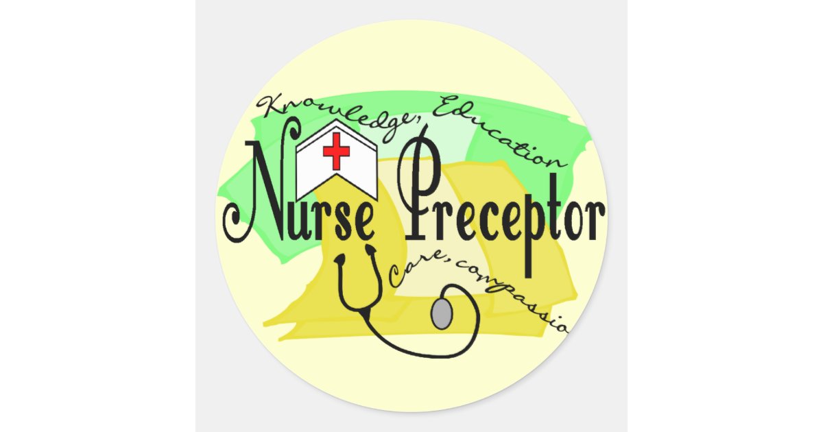 Nurse Preceptor Classic Round Sticker | Zazzle