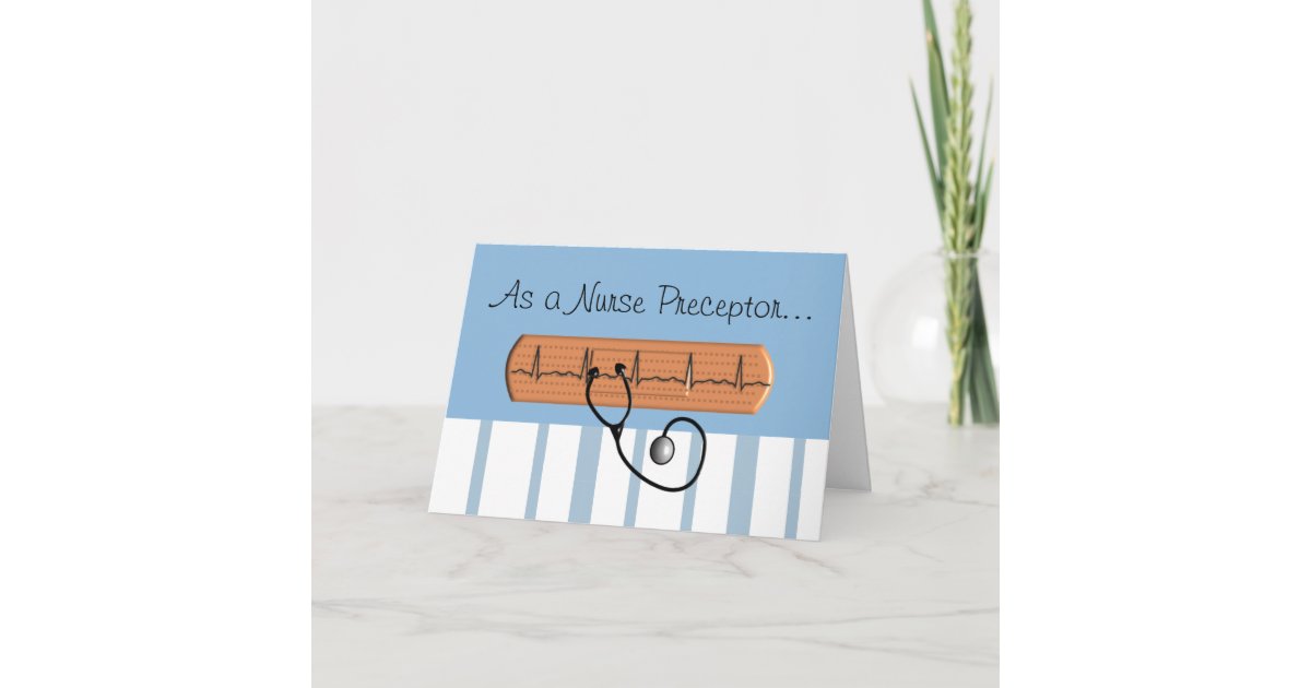 Nurse Preceptor Thank You Card | Zazzle.com