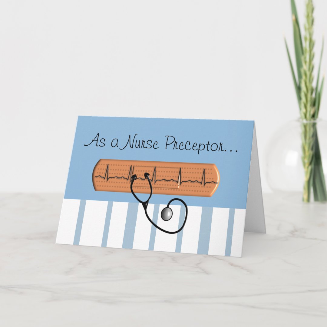Nurse Preceptor Thank You Card | Zazzle