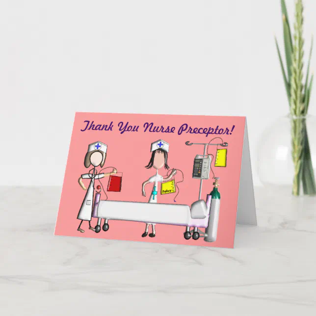 Nurse Preceptor Thank You Cards | Zazzle