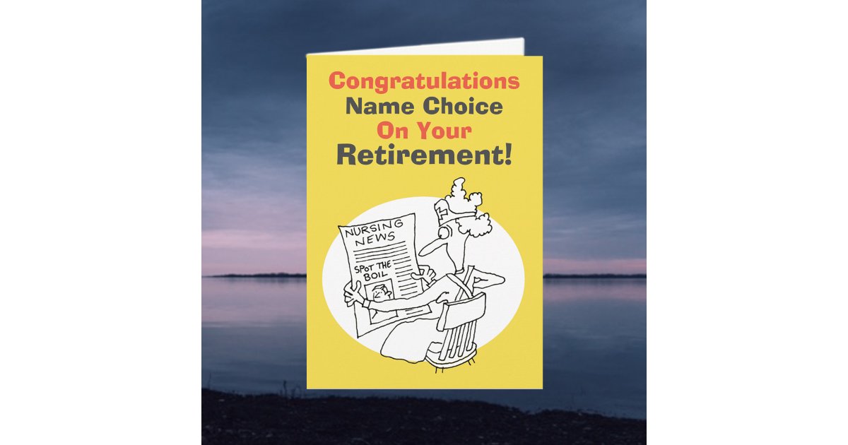 Nurse Retirement Card | Zazzle