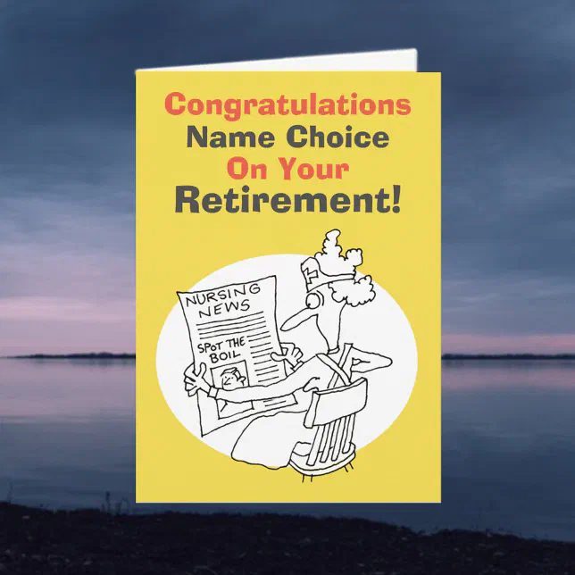 Nurse Retirement Card | Zazzle