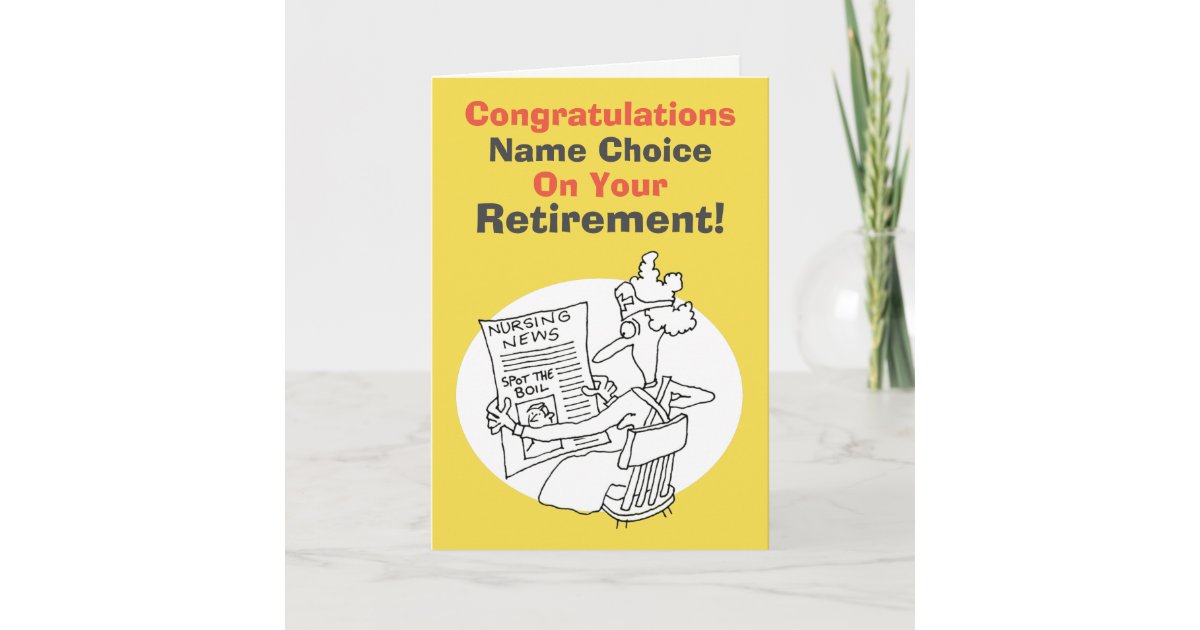 Nurse Retirement Card | Zazzle