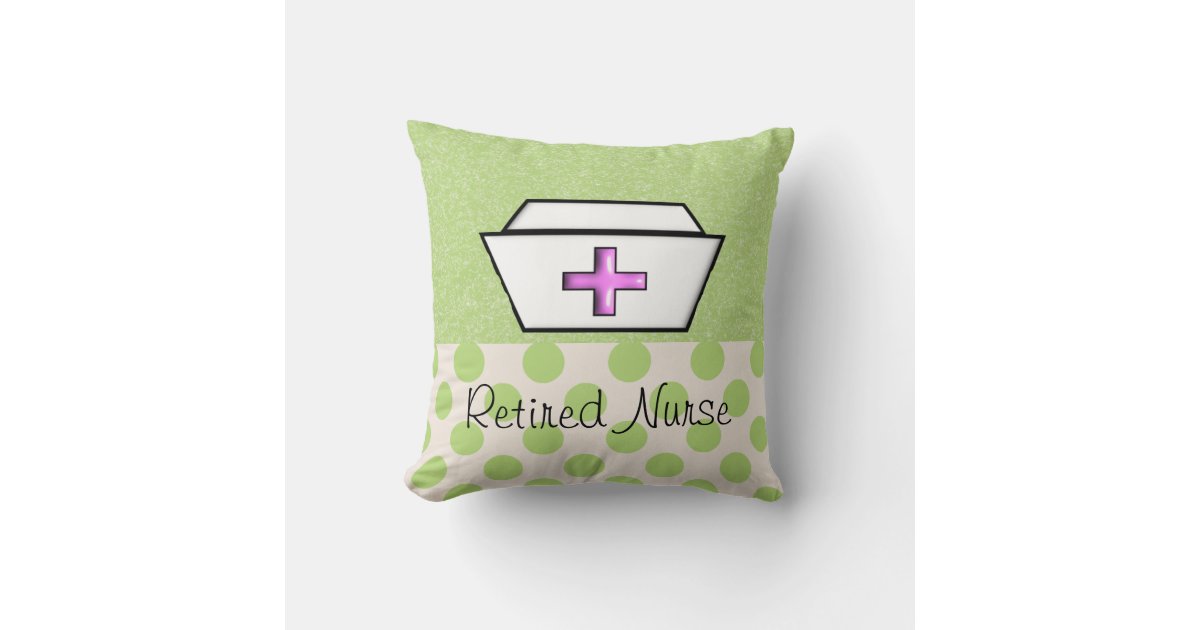 Nurse Retirement Pillow | Zazzle