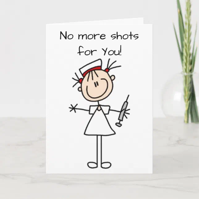 **NURSE RETIRES** DON'T GIVE SHOTS-DRINK SHOTS FUN CARD | Zazzle