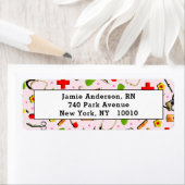 Nurse return-address label | Zazzle