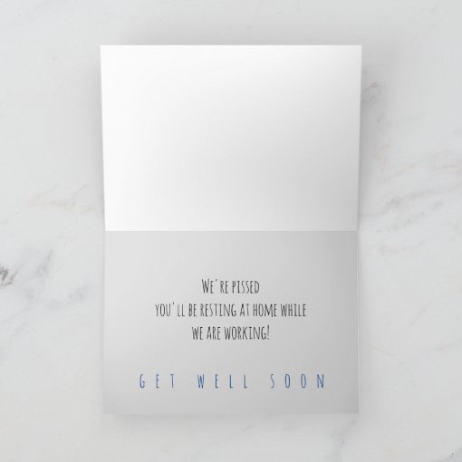 Nurse/RN/Medical Professional/Funny Get Well Card | Zazzle