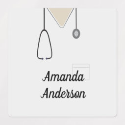 Nurse Scrubs Name Label | Zazzle
