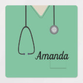 Nurse Scrubs Name Label | Zazzle