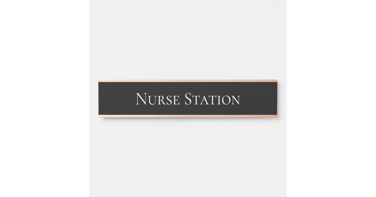 Nurse Station Door Sign | Zazzle