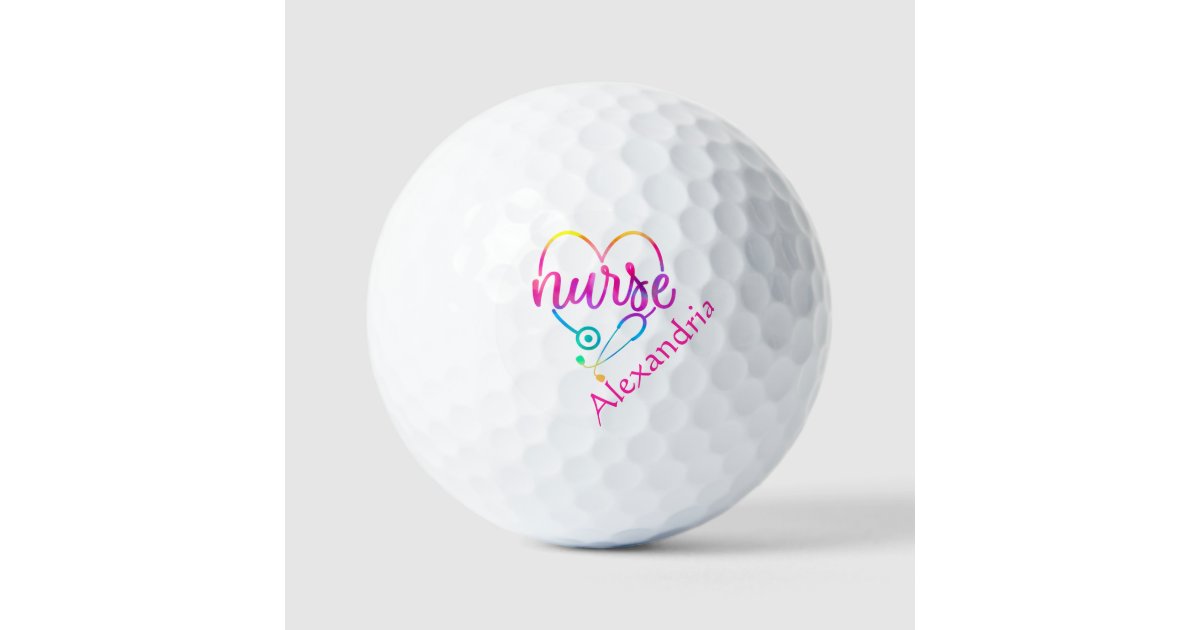 Nurse Stethoscope Golf Balls | Zazzle