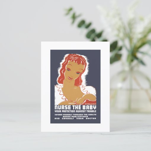 Nurse the Baby Postcard | Zazzle