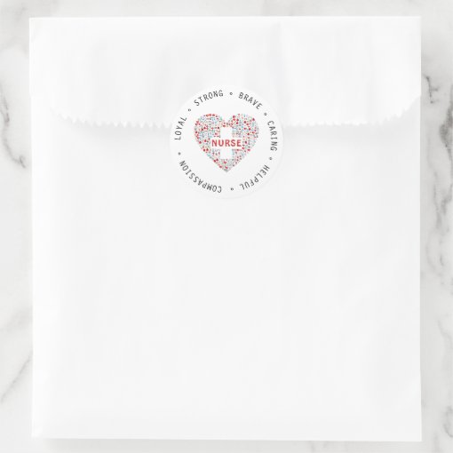 Nurse week healthcare doctor heart appreciation sq classic round ...