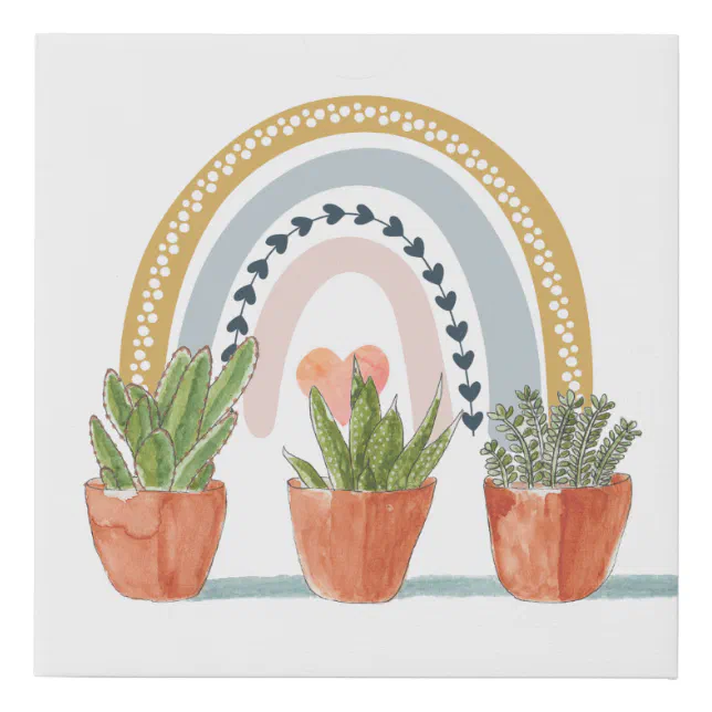 boho watercolor print