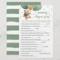 Nursery Rhyme Quiz Game Baby Shower Teddy Bear | Zazzle
