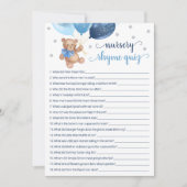 Nursery Rhyme Quiz Game Teddy Bear Card | Zazzle