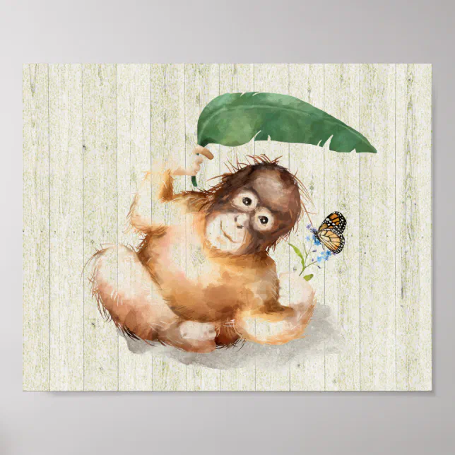 Nursery Room Monkey Poster | Zazzle
