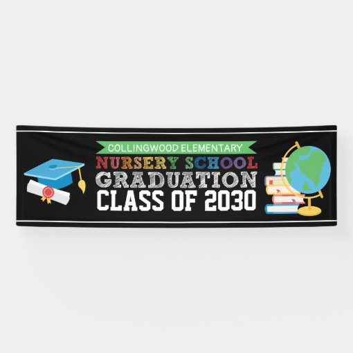 Nursery School Graduation Ceremony or Party Banner | Zazzle