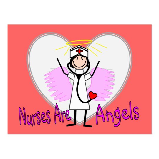 Nurses Are Angels Postcard | Zazzle.com