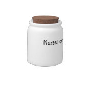 Nurses care with Heart - Nurses Gift - Personalize Candy Jar | Zazzle