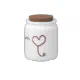 Nurses care with Heart - Nurses Gift - Personalize Candy Jar | Zazzle