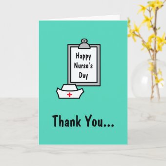 Nurses Day Card -- Thank You | Zazzle