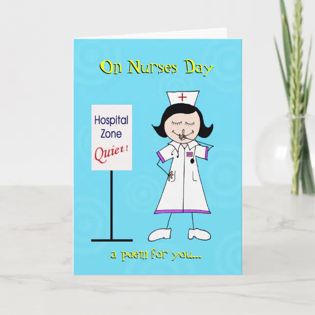 Nurses Day Poem Card | Zazzle