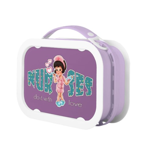 Nurses do it with Love. Nurse Lunch Box | Zazzle