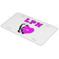Nurses LPN License Plate | Zazzle