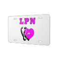 Nurses LPN License Plate | Zazzle