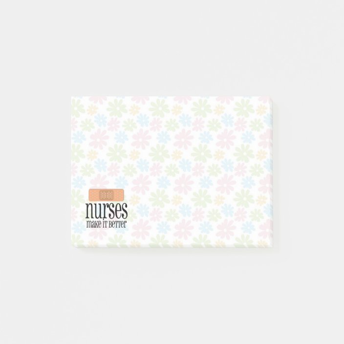 Nurses Make it Better, Cute Nurse Bandage Post-it Notes | Zazzle.com