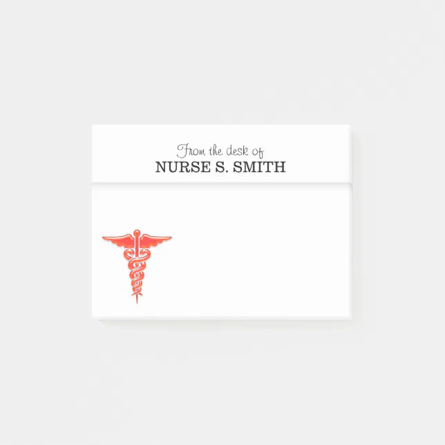 Nurses name desk note organizer | Zazzle