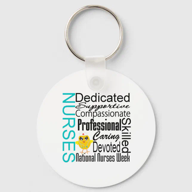 Nurses Recognition Collage - National Nurses Week Keychain | Zazzle