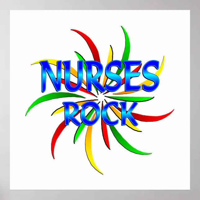 Nurses Rock Poster | Zazzle