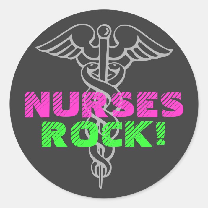 Nurses Rock! stickers | Zazzle.com