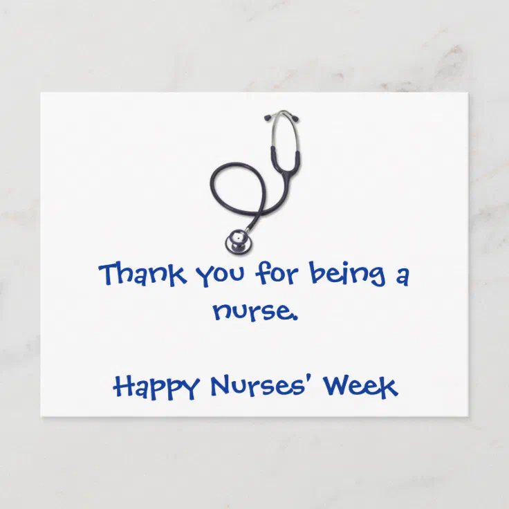 Nurses' Week postcard | Zazzle