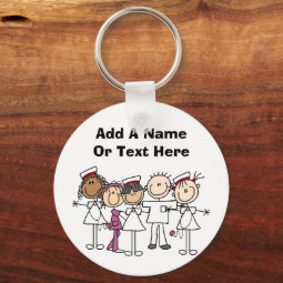 Nurses Week T-shirts and Gifts Keychain | Zazzle