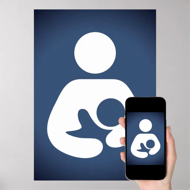 Nursing / Breastfeeding Symbol Poster | Zazzle