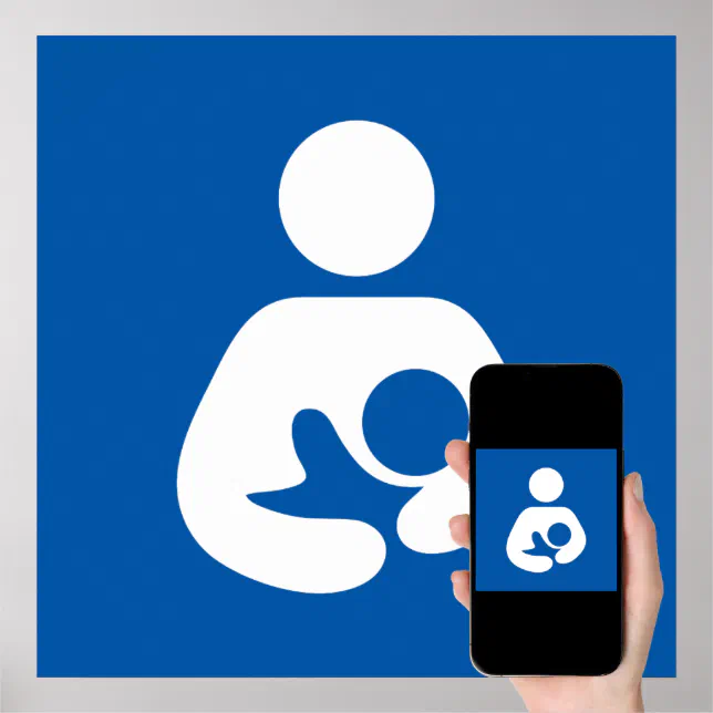 Nursing / Breastfeeding Symbol Poster | Zazzle