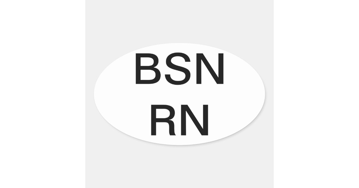Nursing degree BSN, Sticker | Zazzle