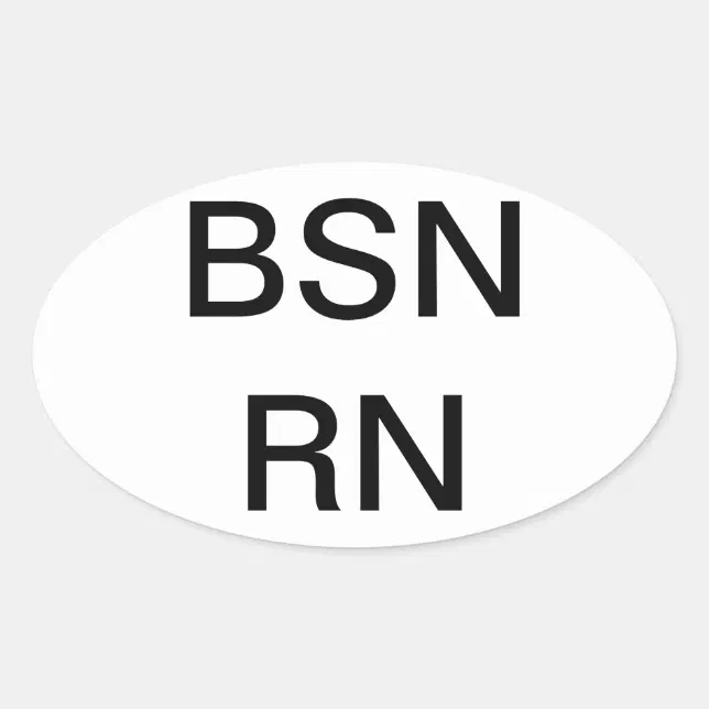 Nursing degree BSN, Sticker | Zazzle