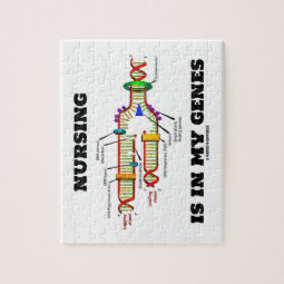 Nursing Is In My Genes (DNA Replication) Jigsaw Puzzle | Zazzle