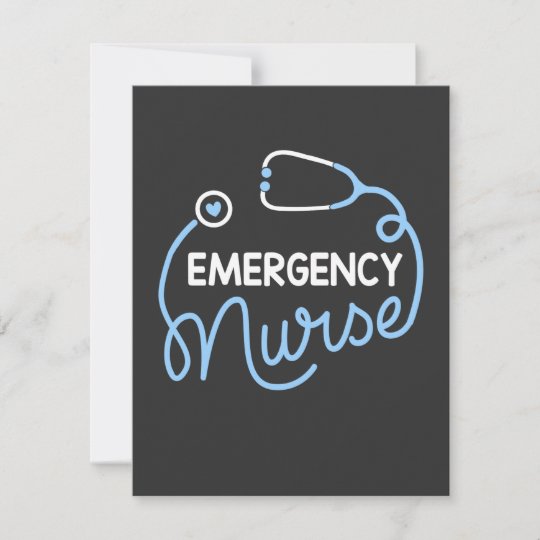 Nursing Life | Nurse Emergency Department Nursing Thank You Card ...