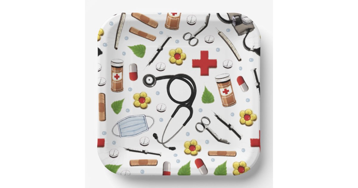 Nursing Nurse Party Paper Plates | Zazzle