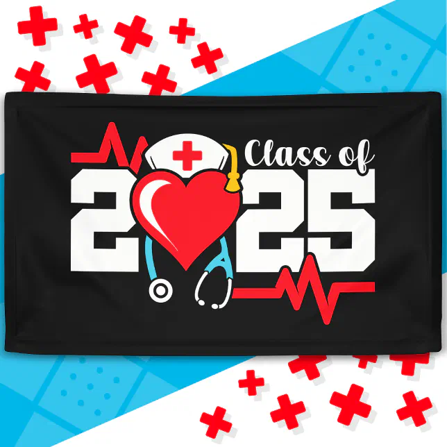 Nursing School Graduate 2025 Nurse Graduation Banner | Zazzle
